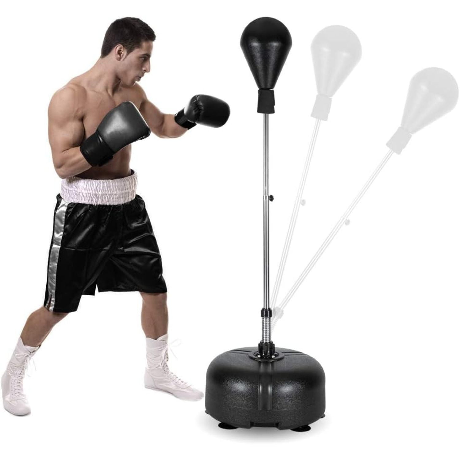 LJUP Reflex Bag, Freestanding Punching Bag with Stand, Speed Boxing ...
