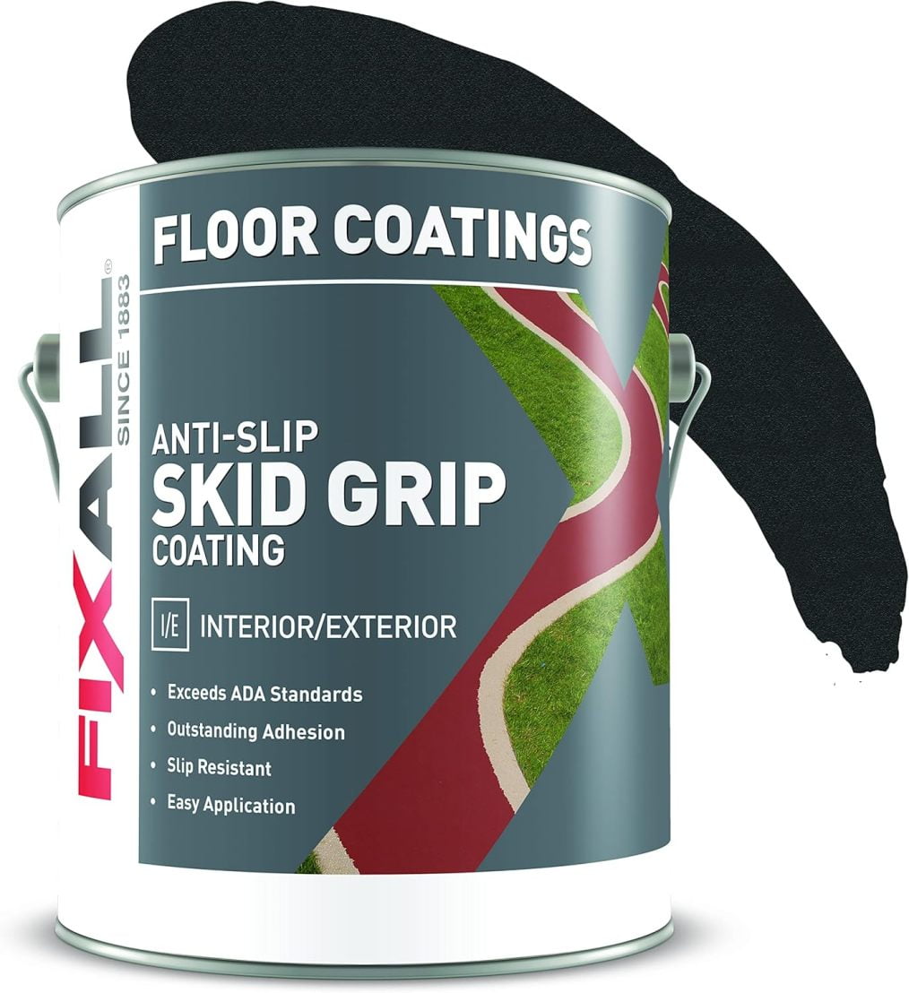 LJUP Skid Grip Anti-Slip Coating, 1 Gallon, Jet, Exceeds ADA Standards ...