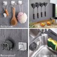 LJing Stainless Steel Sponge Holders, Waterproof Sink Brush Racks 4pcs ...