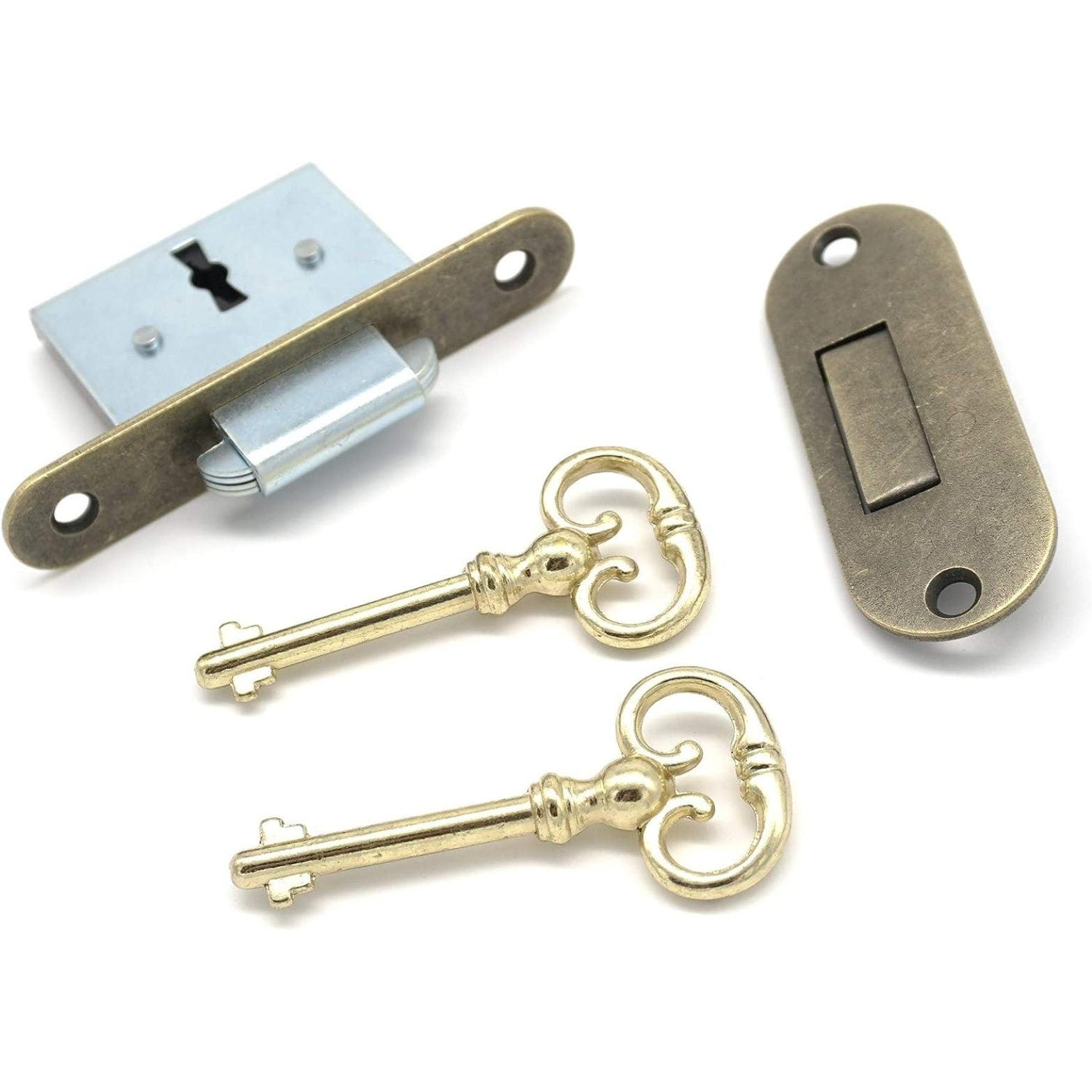LK-50 Roll Top Desk Lock Antique Desk Full Mortise Lock Comes with 2 ...