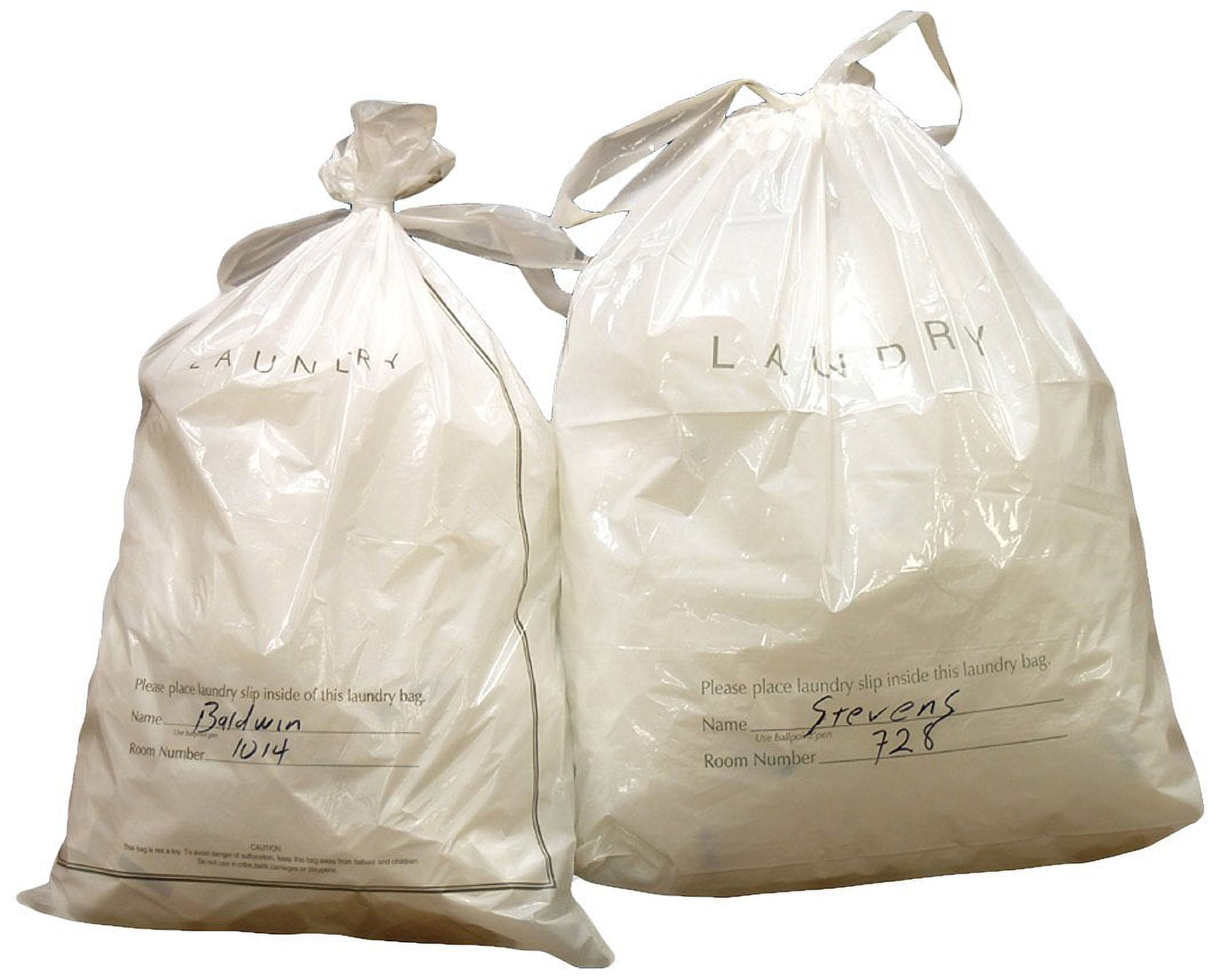 LK Packaging 14" x 24" 0.85 mil Hotel Laundry Bag w/Tear Tie Closure ...