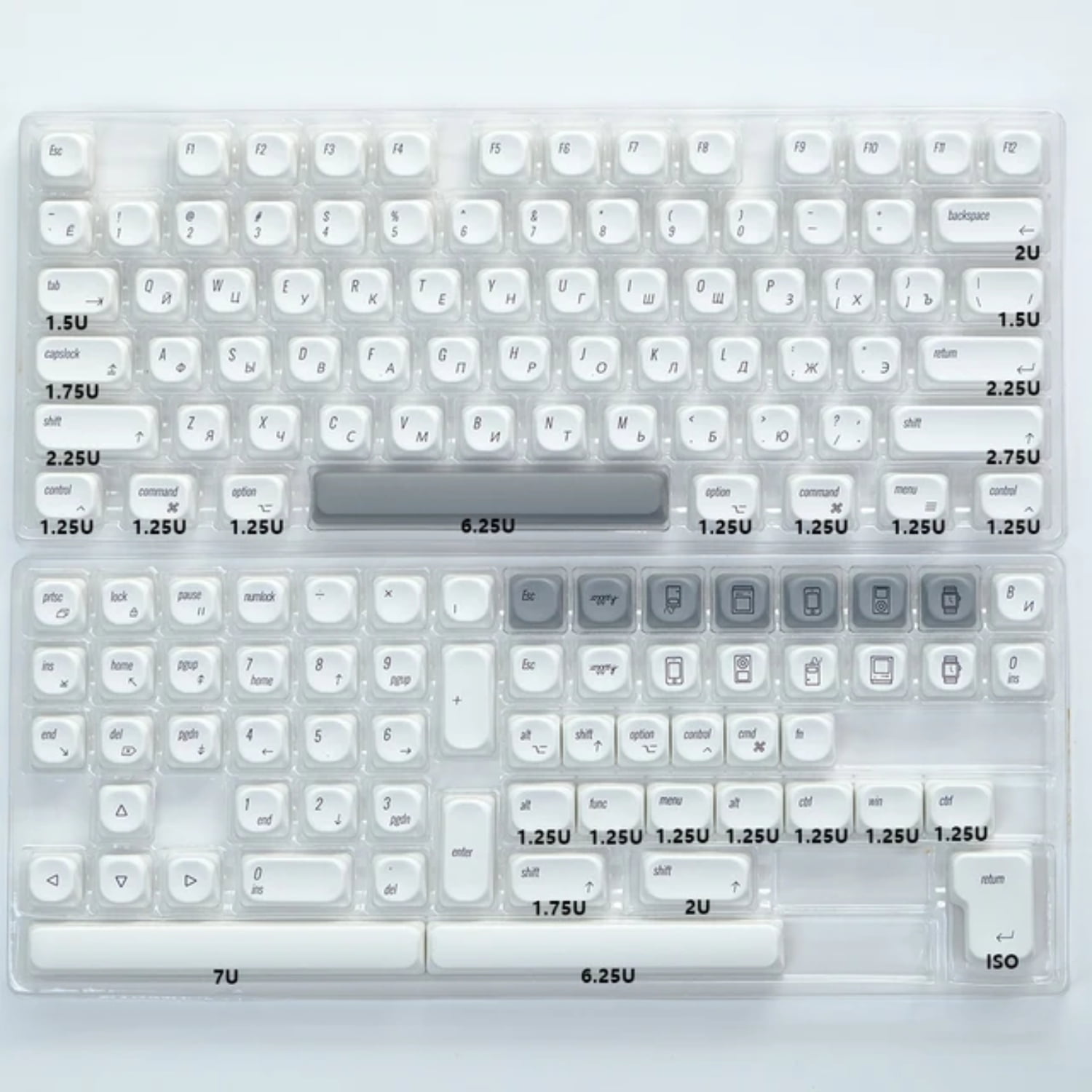 LKENANZH 138 Keys/Set PBT KOA Profile Sushi Keycaps Russian Korean ...