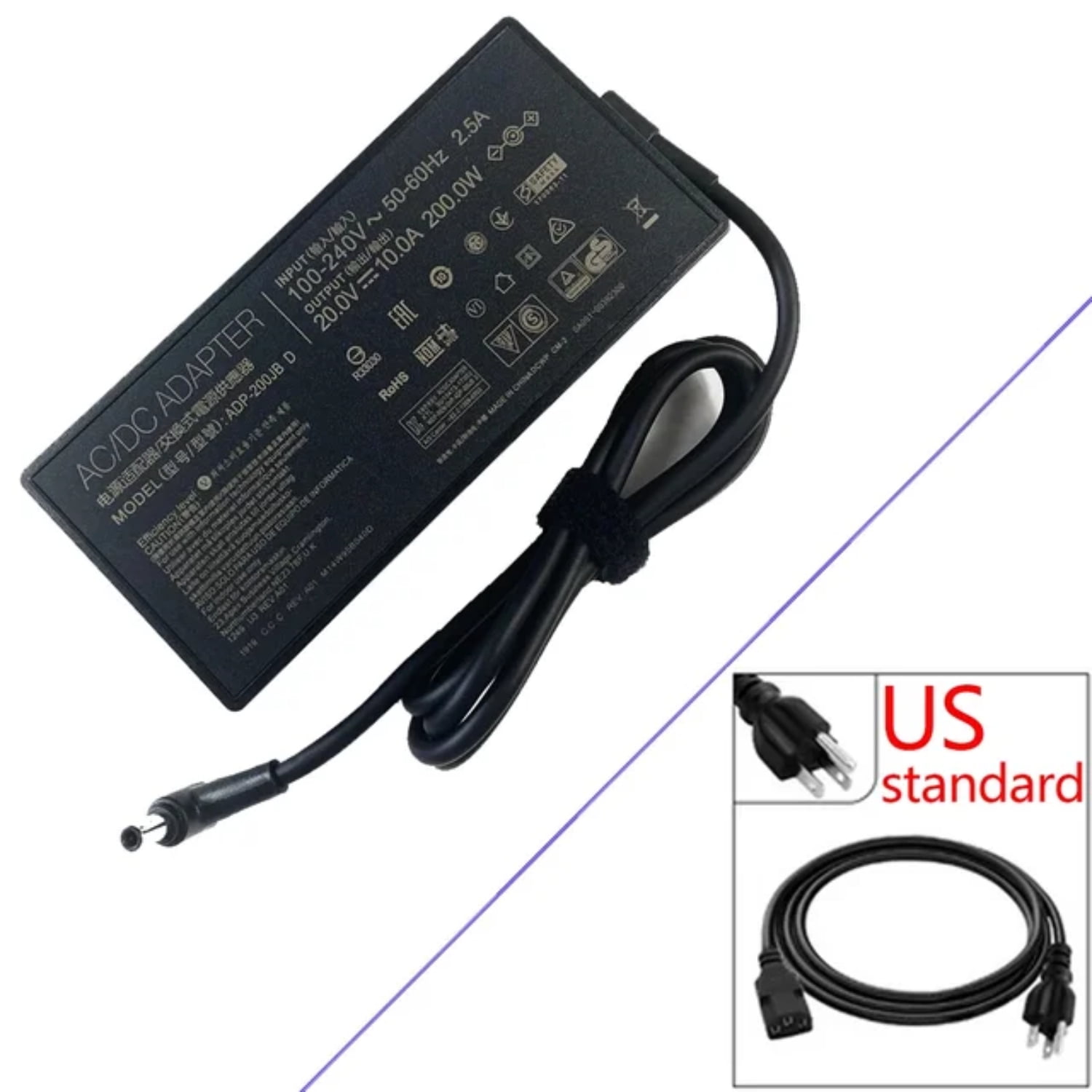 LKENANZH 20V 10A Laptop AC Adapter Charger for Flow X16 ADP-200JBD10A ...