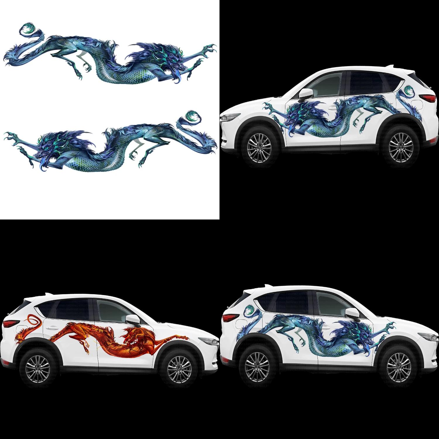 LKENANZH Car Sticker Chinese Dragon Unicorn Decal Whole Body Refitting ...