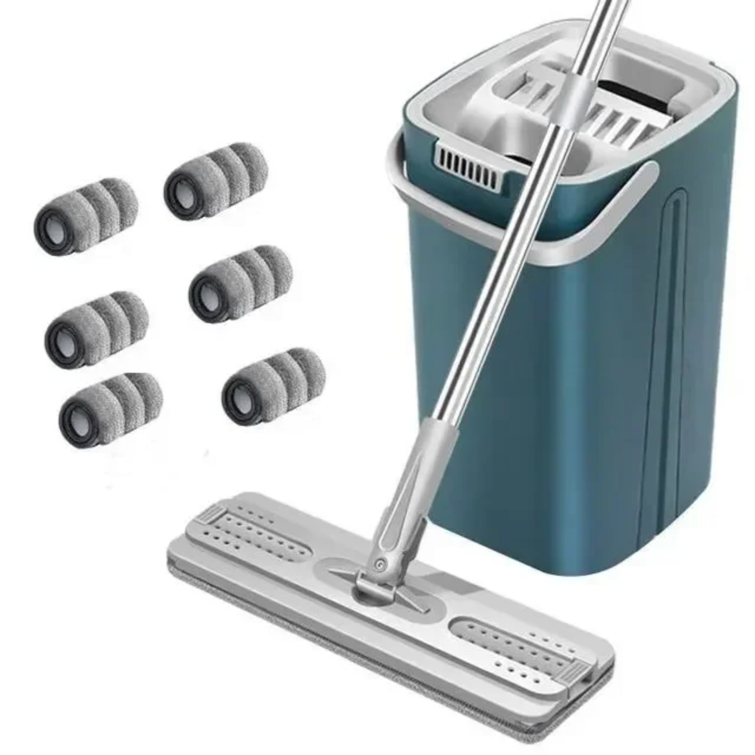 LKENANZH High-quality Microfiber Squeeze Floor Mop Set with Bucket ...