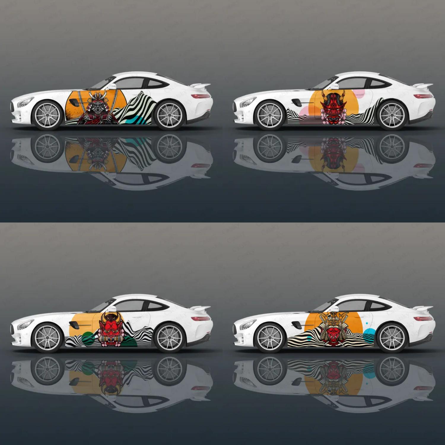 LKENANZH Samurai Racing Car Graphic Decal Full Body Vinyl Wrap Modern ...