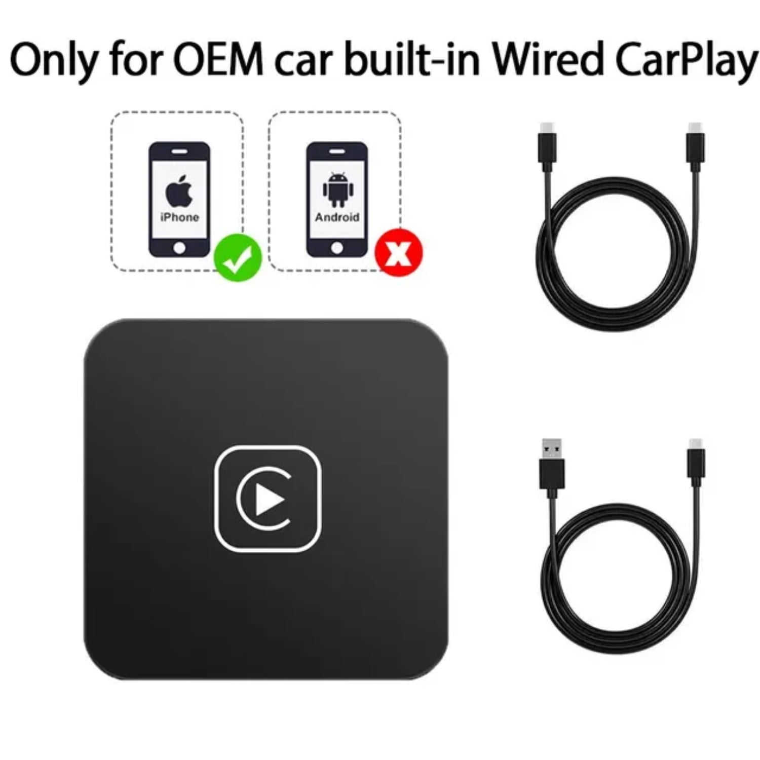 LKENANZH Sleek Mini Wireless Carplay & Auto Box Dongle for Subaru Kia ...