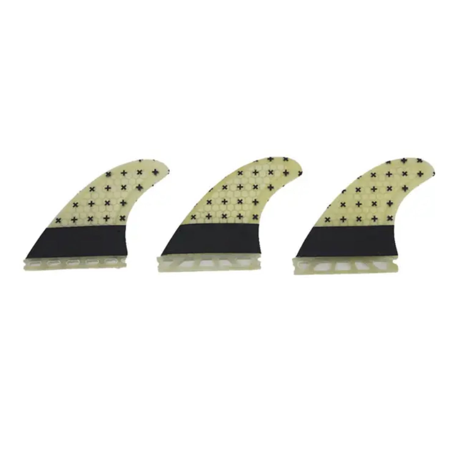 LKENANZH Thruster Fins Surf Carbon Honeycomb annd Fiberglass Surfboard ...