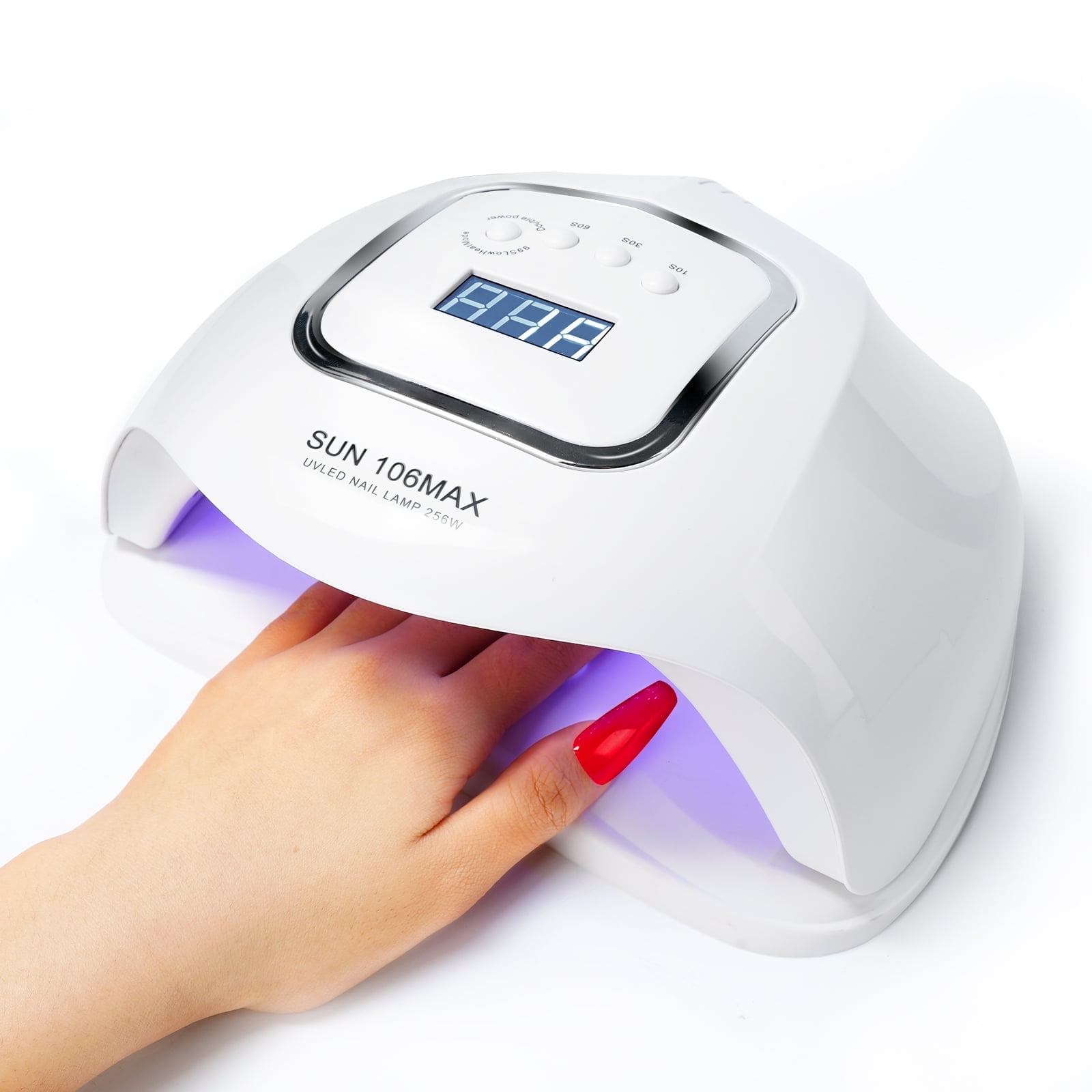 LKE 256W UV LED Nail Lamp, Nail Dryer with Sensor, 4 Timer, Gel Polish Curing Tool - Walmart ...