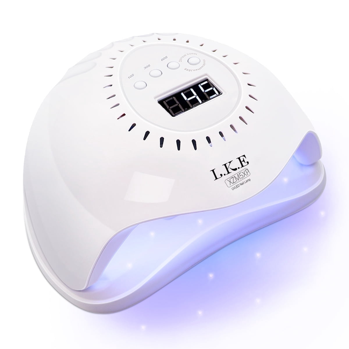 LKE 168W UV LED Nail Lamp, Nail Dryer with 4 Timers, 24 Beads ...