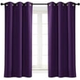 LKIFFA-Curtain Blackout Drape Panel, Single Panel, 34 x 84 inch, Dark ...