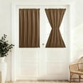LKIFFA-French Door Curtains for Small Window, Rod Pocket Front Door ...