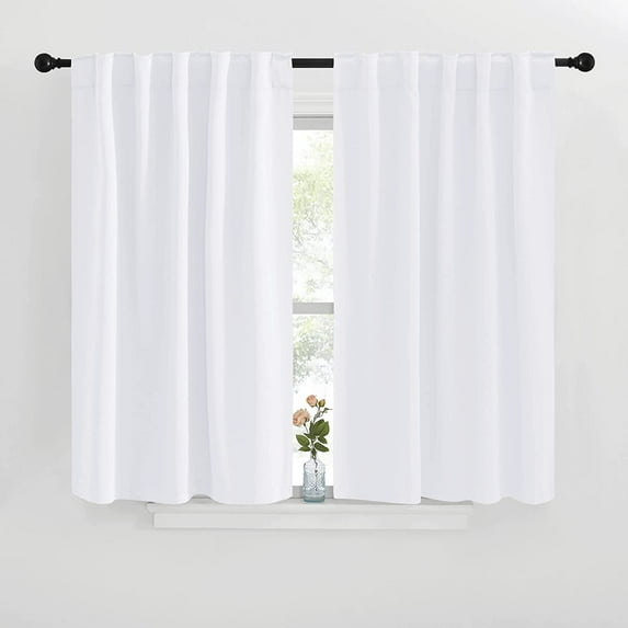 LKIFFA-Insulated Room Darkening Curtain Panels - (Cloud Grey Color) W42 ...