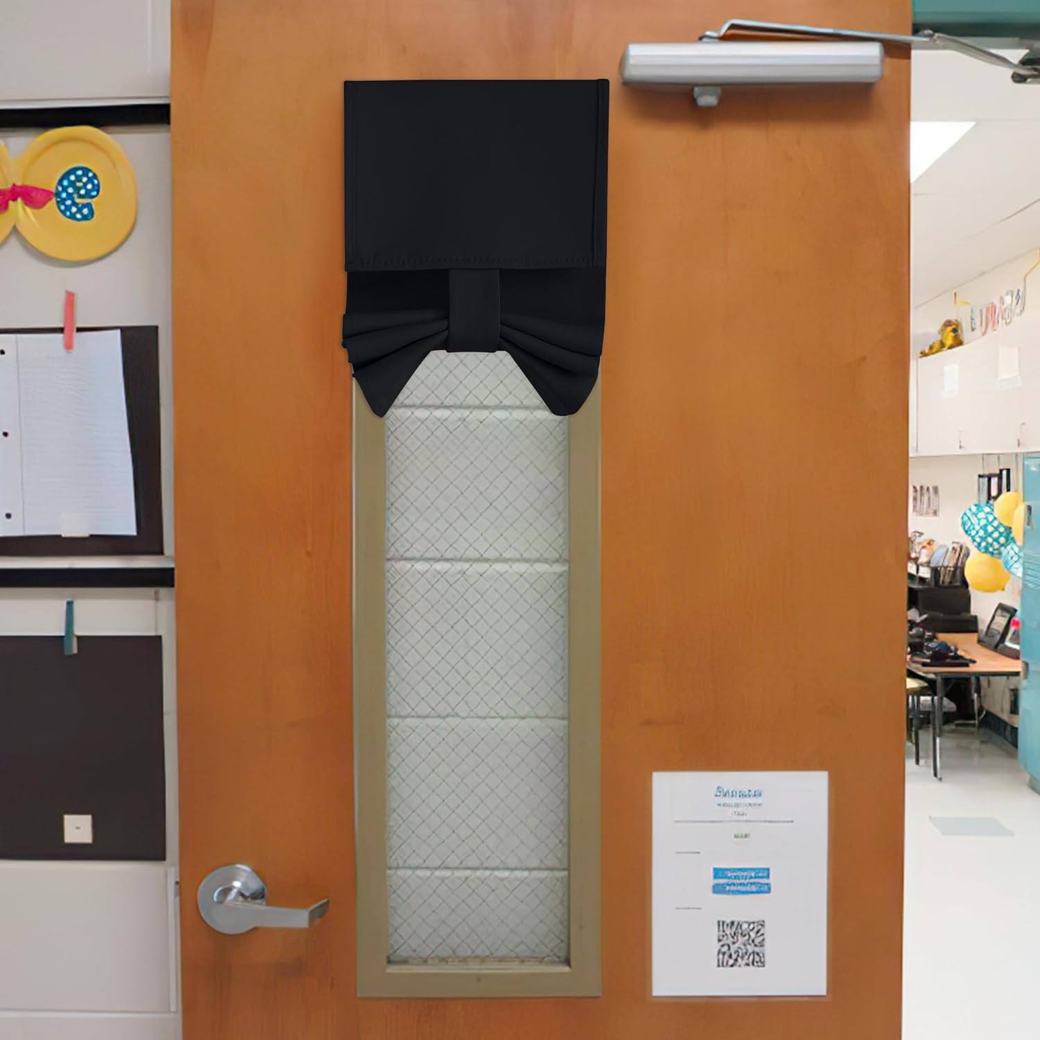 LKIFFA-Lockdown Shade for Classroom Door, French Privacy Curtains for ...