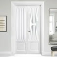 LKIFFA-Pure White Sidelight Door Curtain Panel Blocks 50% of Sunlight ...