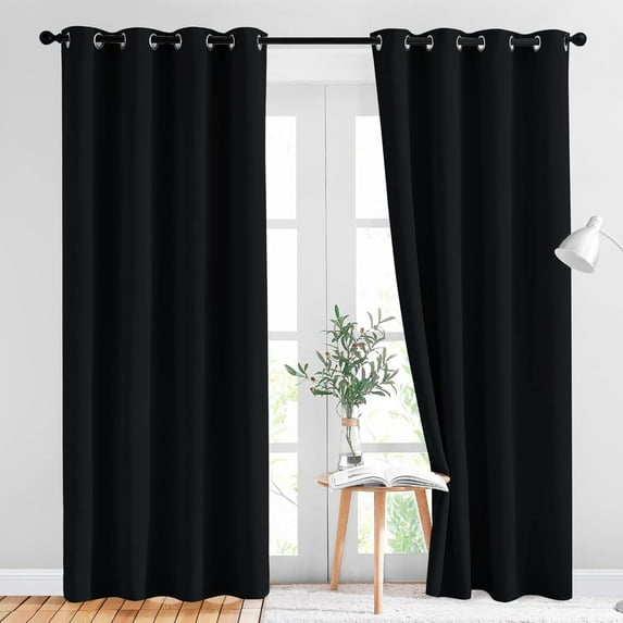 LKIFFA-Room Darkening Beige Curtains 102 inches Long 2 Panels Burg ...