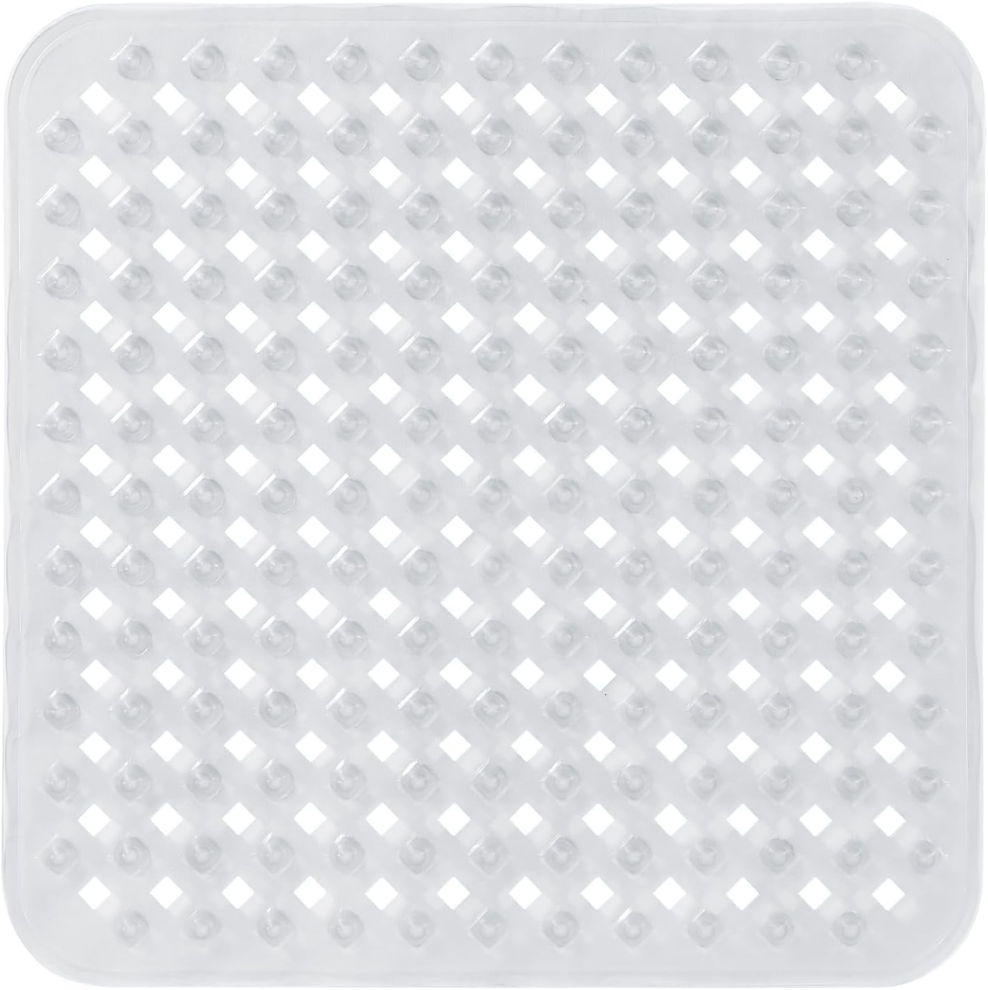 LKIFFA-Square Shower Mat Non Slip, Super Strong Suction Cups, 21"x21 ...