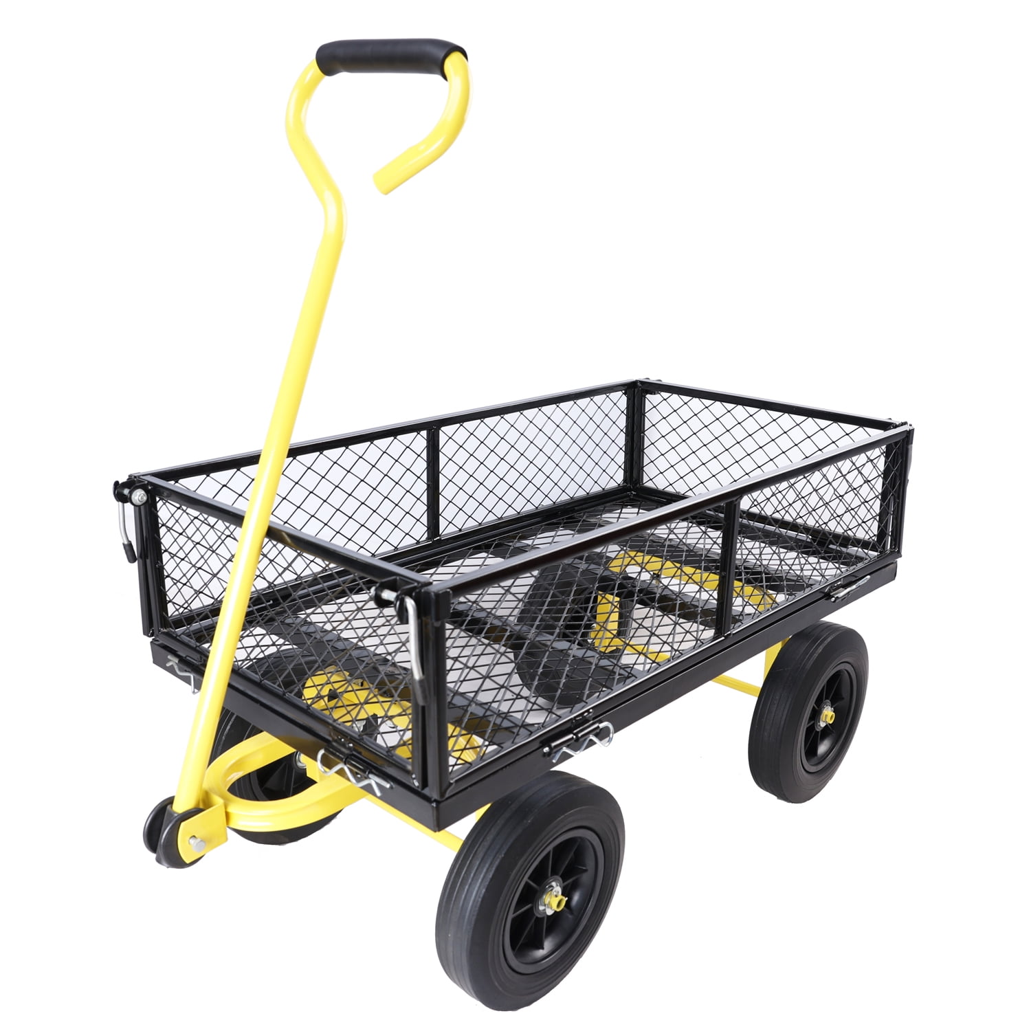 LKIJYG Steel Garden cart Tools cart Heavy Duty Steel cart with ...