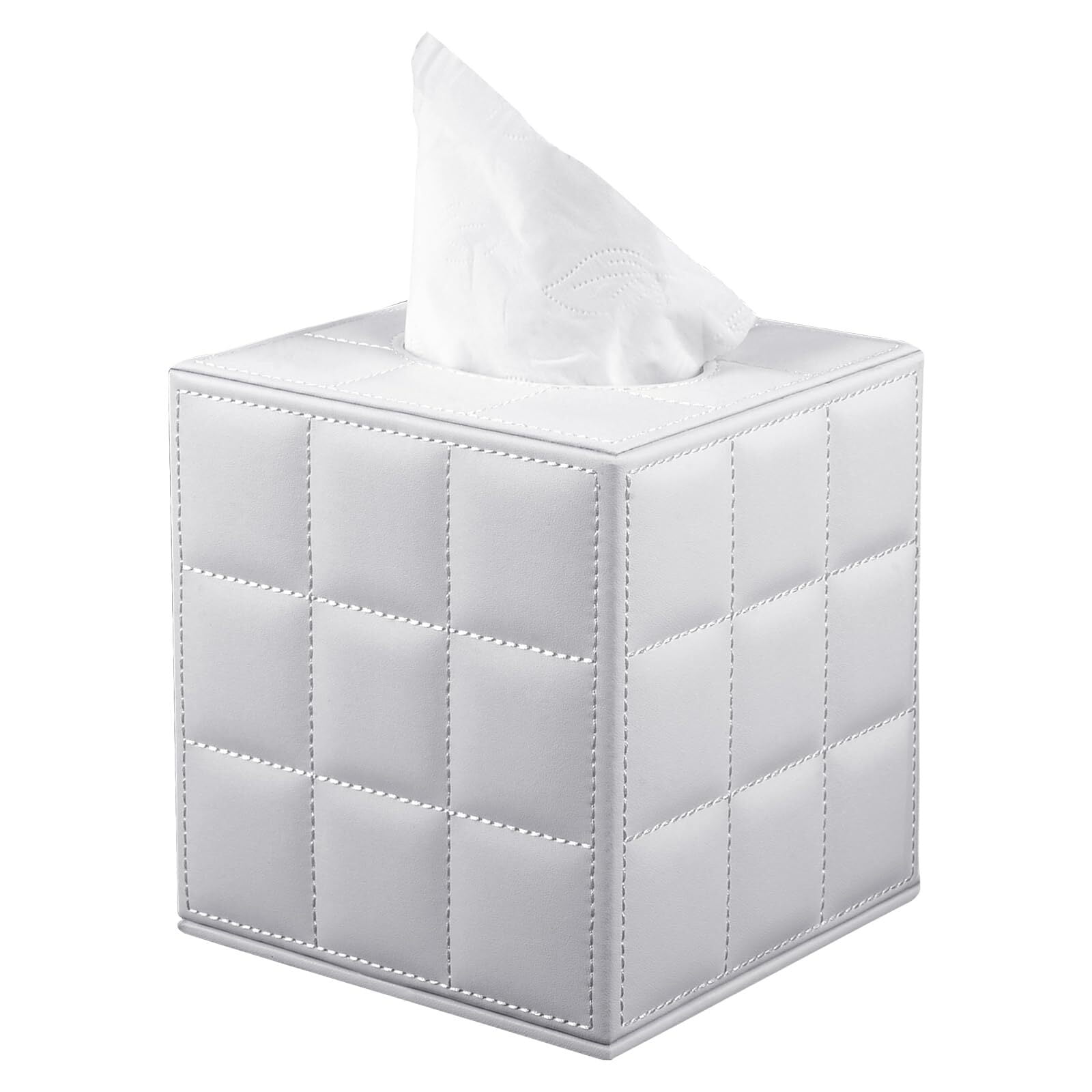 LKJYER Antique Leather Square Tissue Box Cover/Holder,RHCSZ Table ...