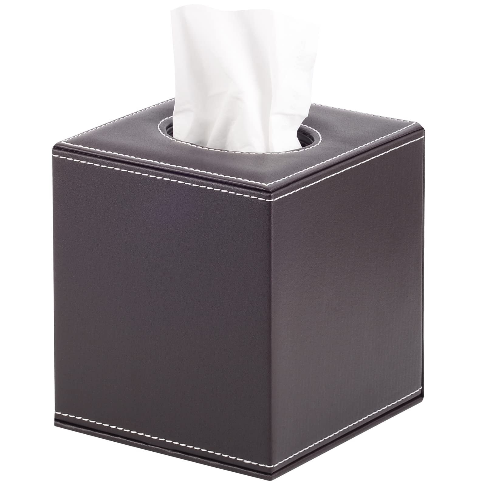 LKJYER Antique Leather Square Tissue Box Cover/Holder,RHCSZ Table ...