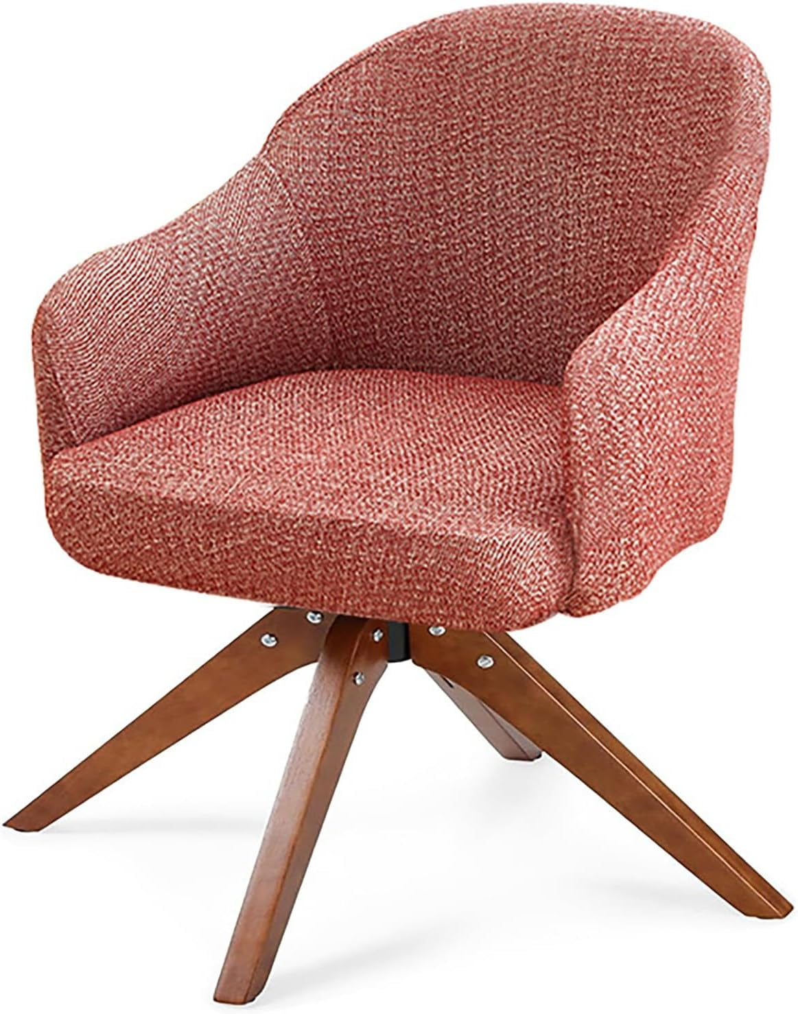 LKJYER Curved Back Chair Slipcover with Armrest, Faux Linen Armchair ...