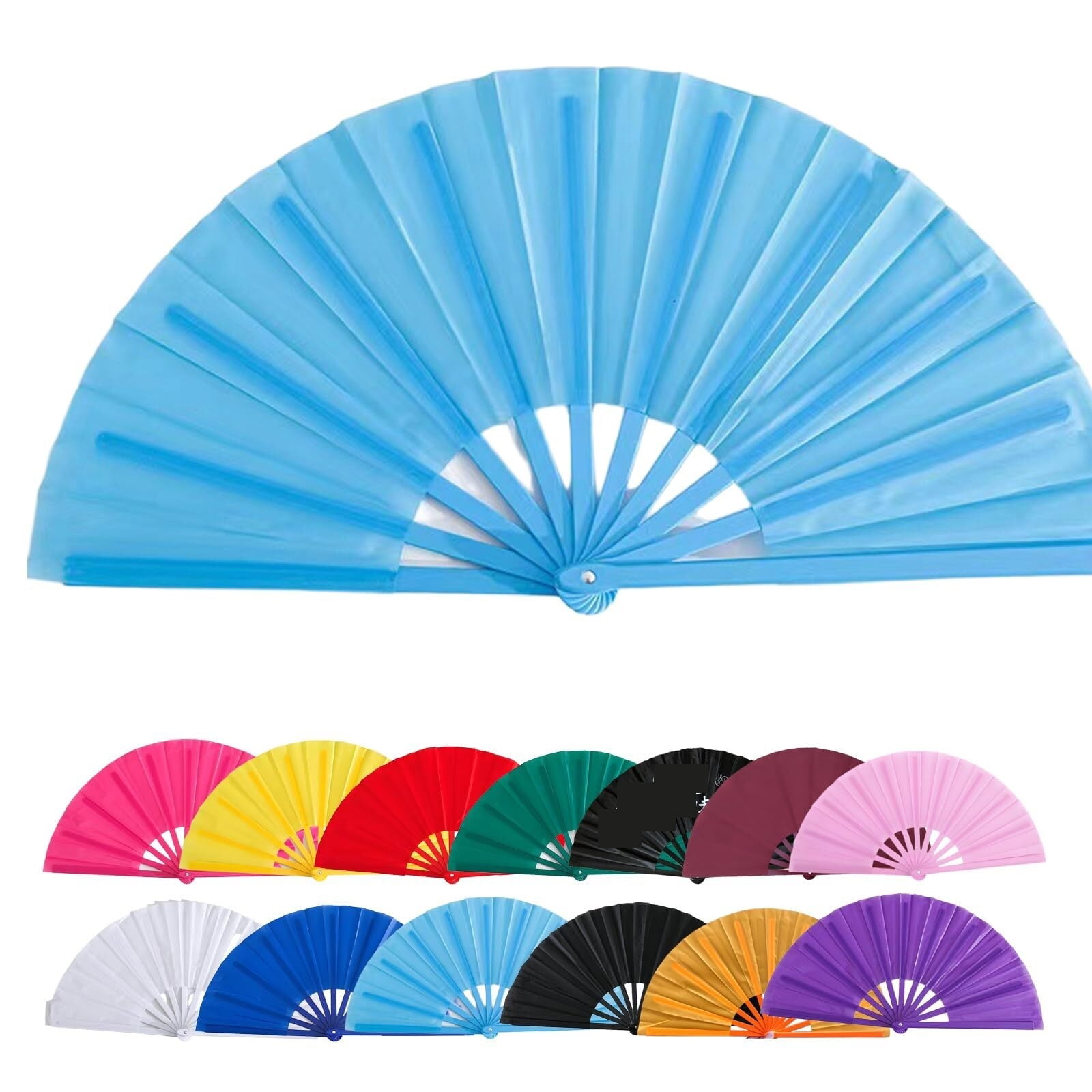 LKJYER Large Clacking Fans for Line Dancing, Clack Fans for Line ...