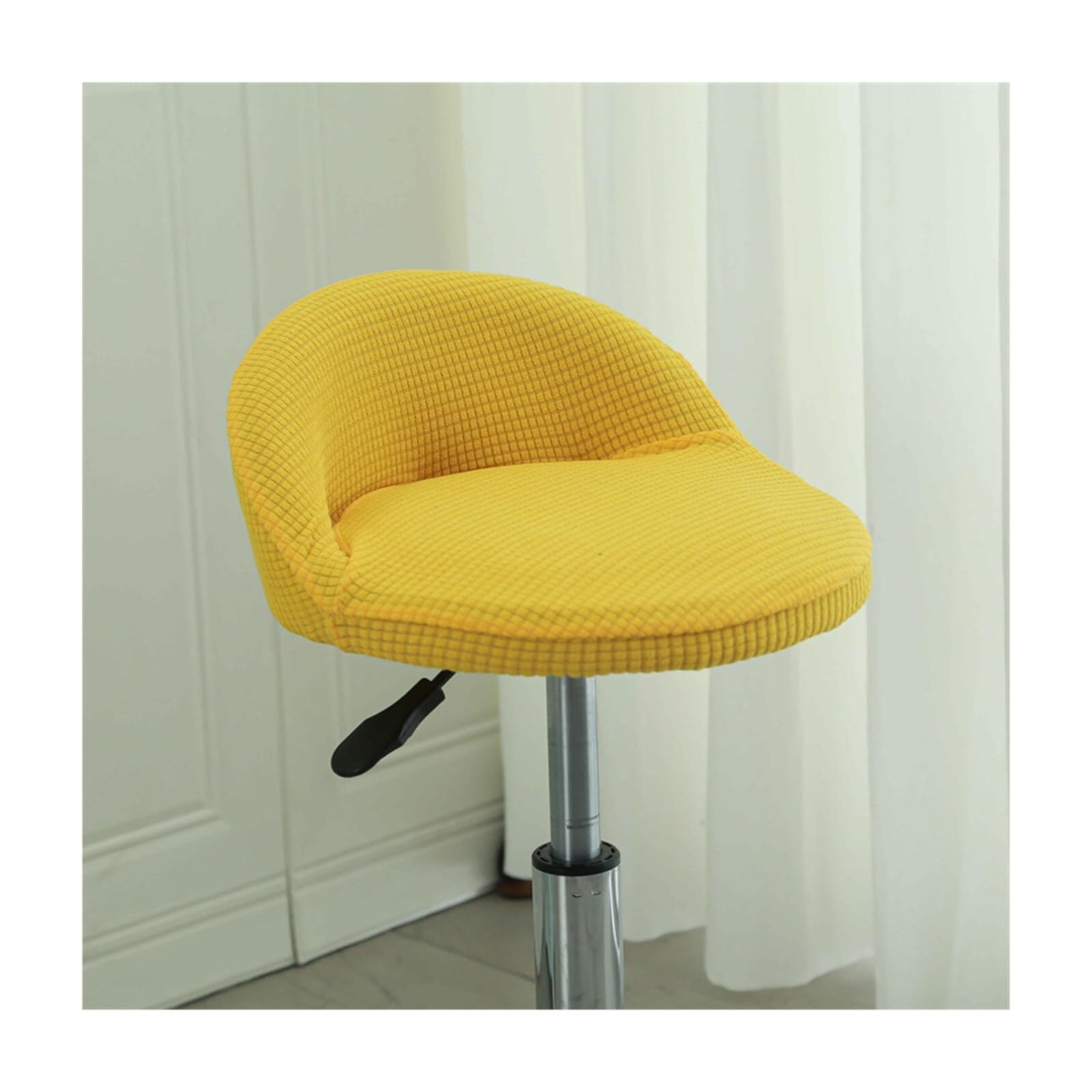 LKJYER Round Bar Stool Covers Slipcovers Low Back Set of 2/4/6, Anti ...