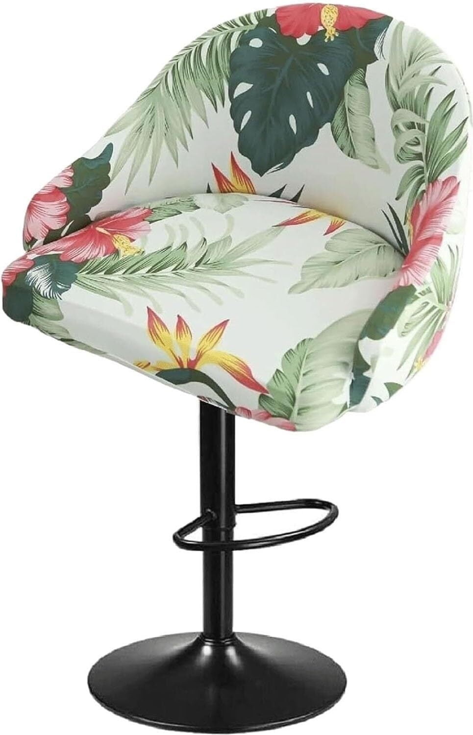 LKJYER Set of 1/2/4 Bar Stool Covers with Back Stretchable Counter ...