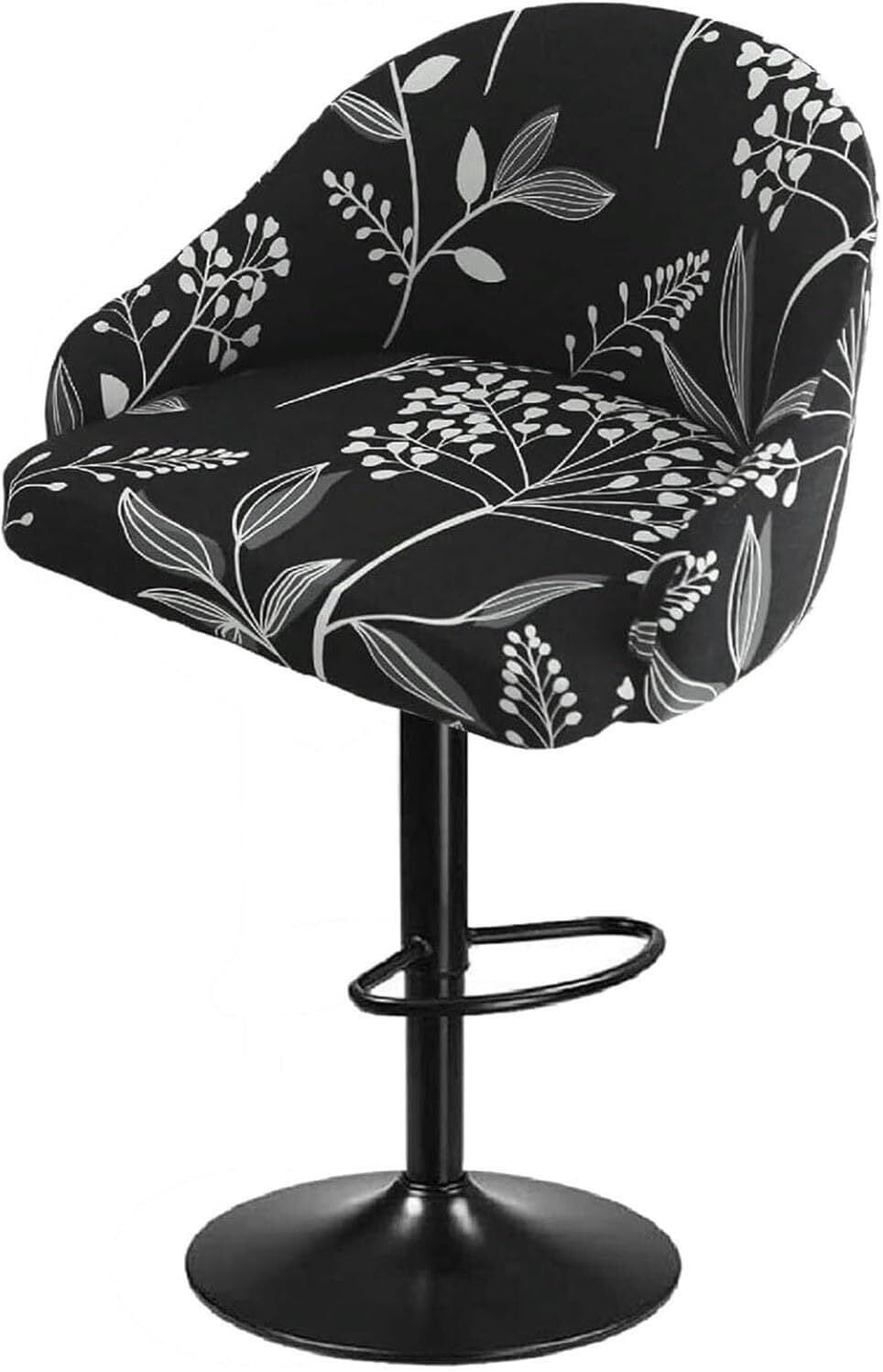 LKJYER Set of 1/2/4 Bar Stool Covers with Back Stretchable Counter ...