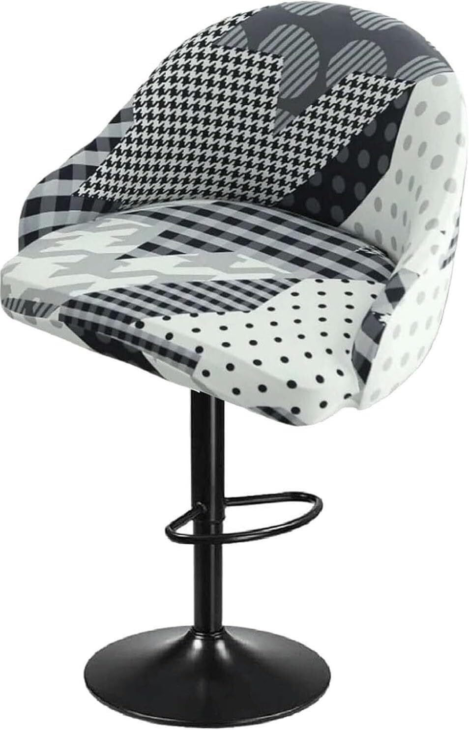 LKJYER Set of 1/2/4 Bar Stool Covers with Back Stretchable Counter ...