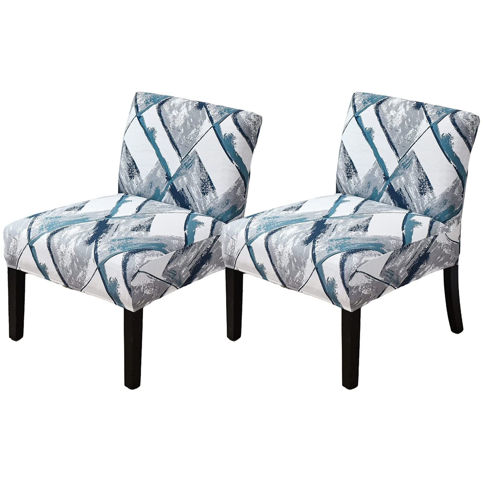 LKJYER Stretch Armless Chair Slipcovers, Spandex Accent Chair Covers ...