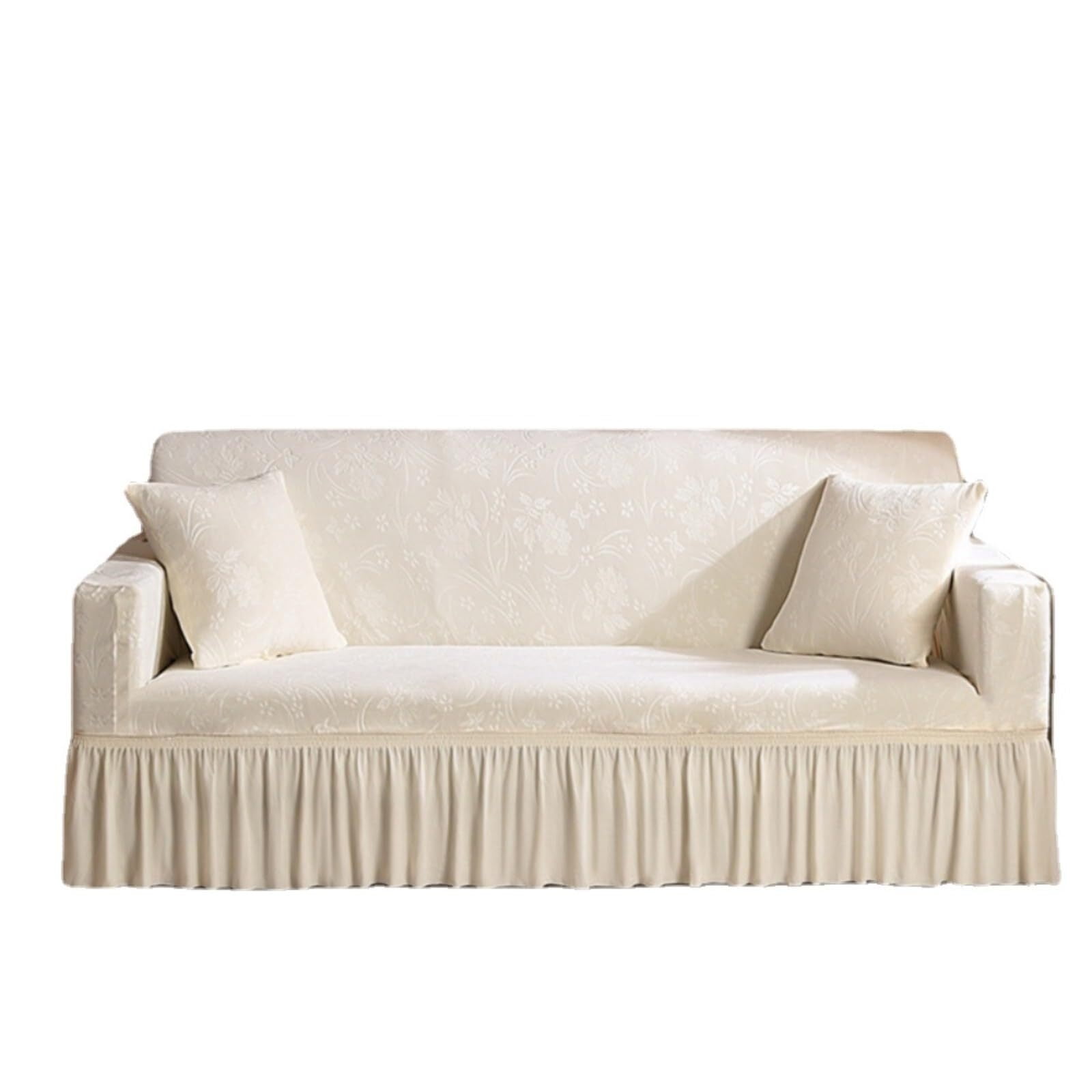 LKJYER Velvet Floral Sofa slipcover,Thick Embossed Couch Cover with ...