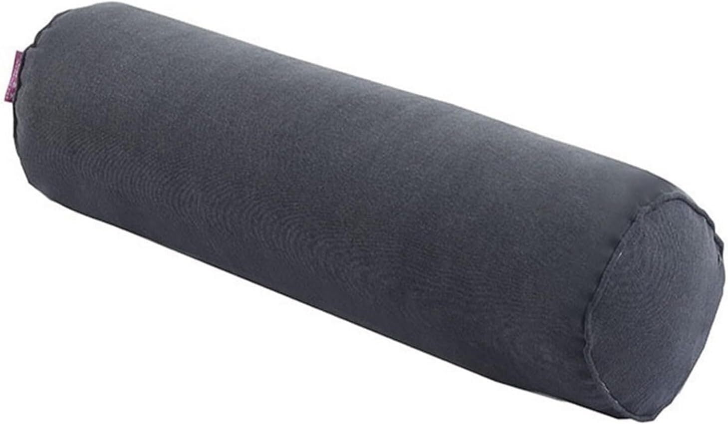 LKJYER Velvet Round Cervical Roll Cylinder Bolster Sleep Pillow with ...