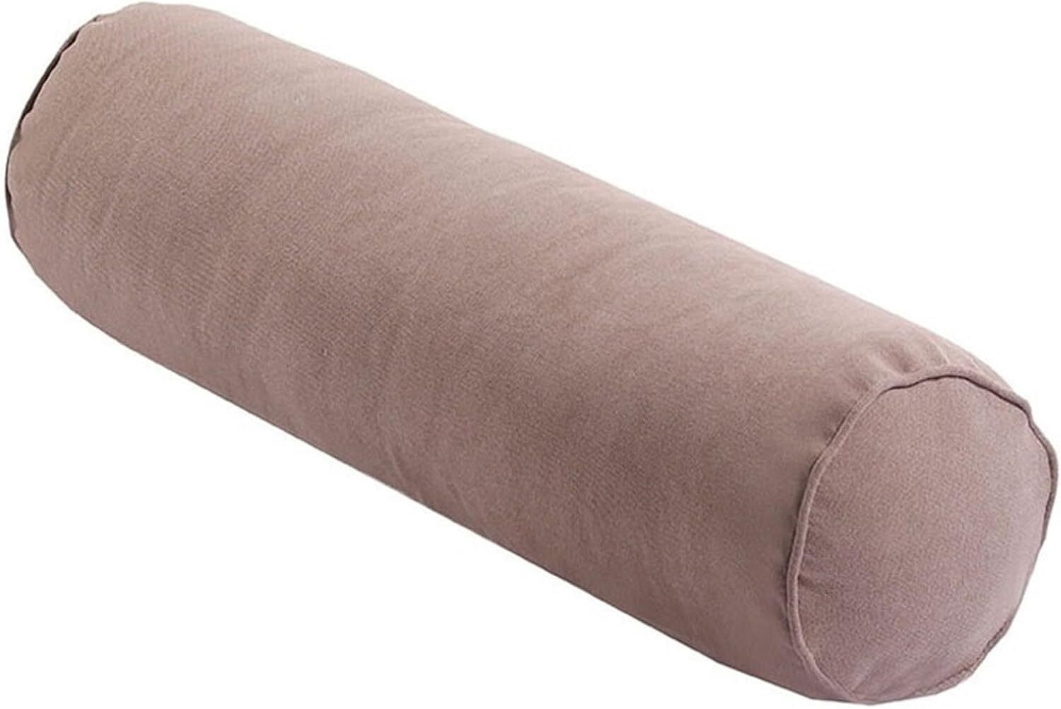 LKJYER Velvet Round Cervical Roll Cylinder Bolster Sleep Pillow with ...