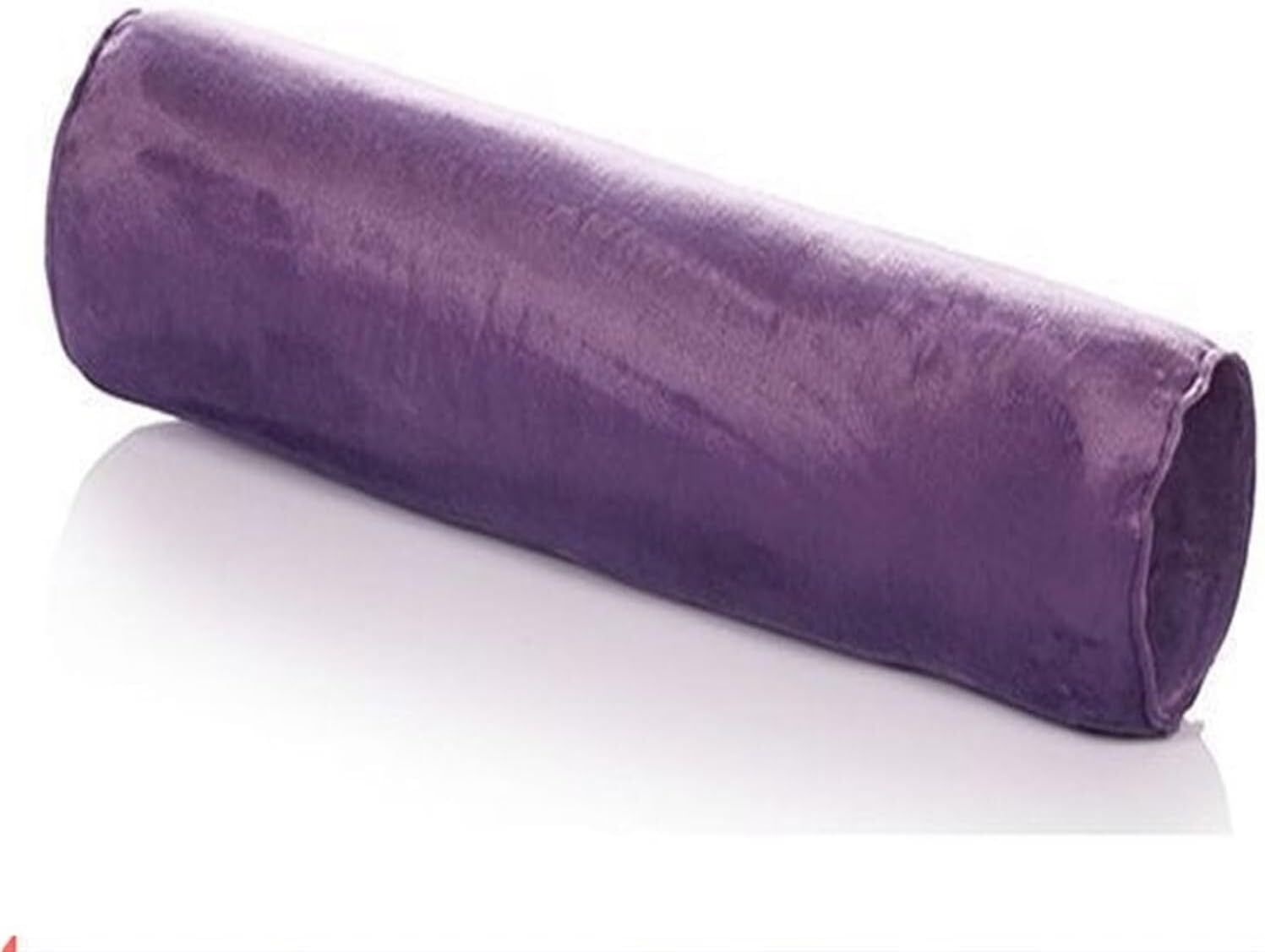 LKJYER Velvet Round Cervical Roll Cylinder Bolster Sleep Pillow with ...