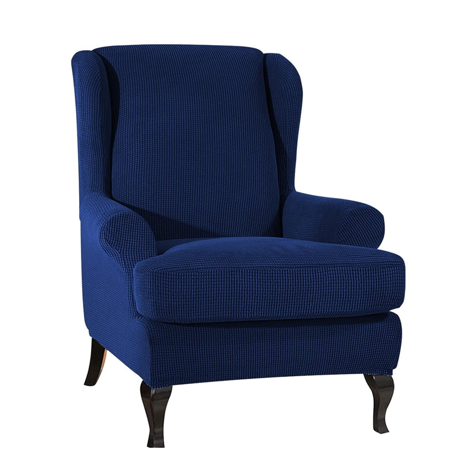 LKJYER Wing Chair Slipcover 2 Pieces Soft Wingback Chair Covers ...
