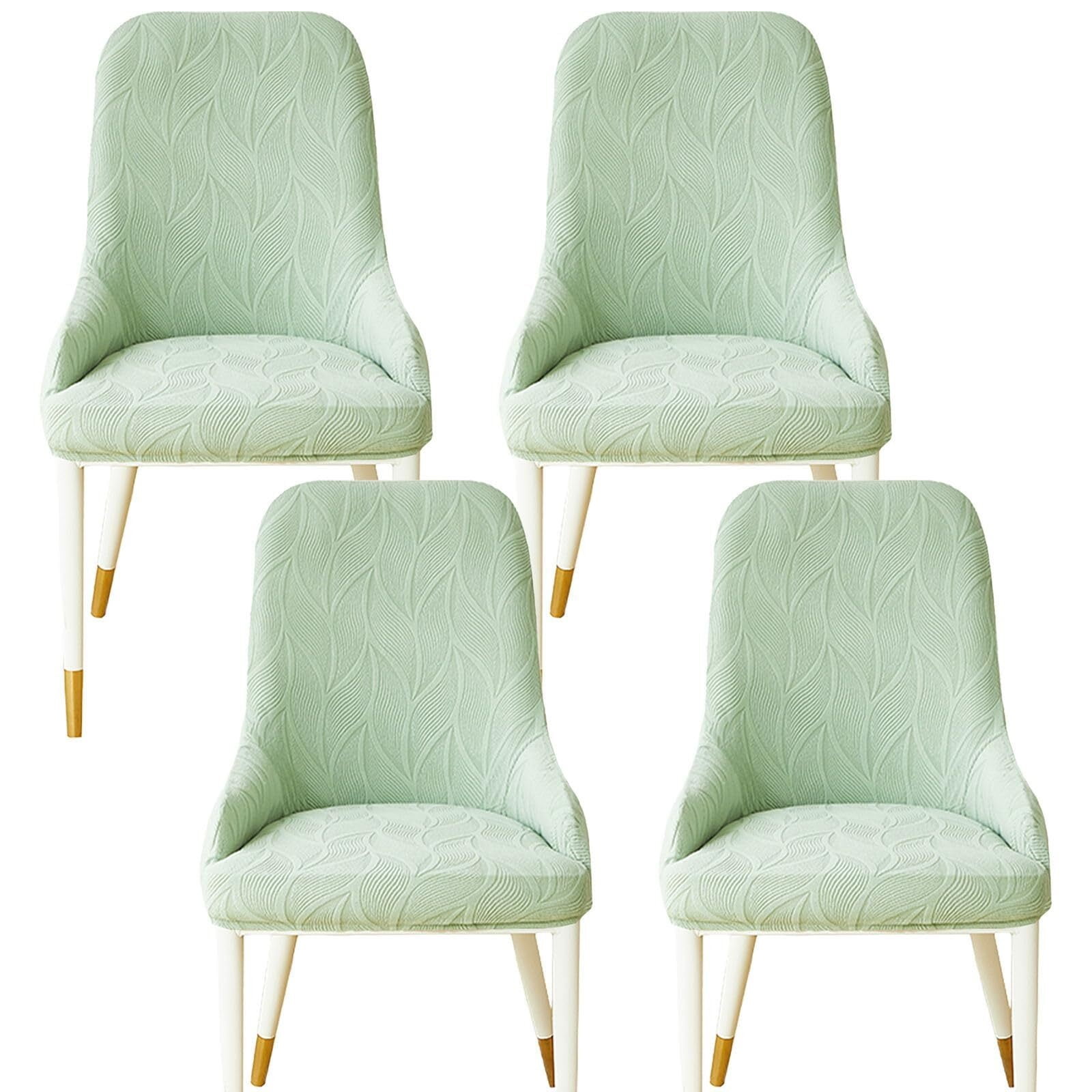 LKJYER Wingback Side Chair Slipcover, Spandex Sloping Armchair Cover ...