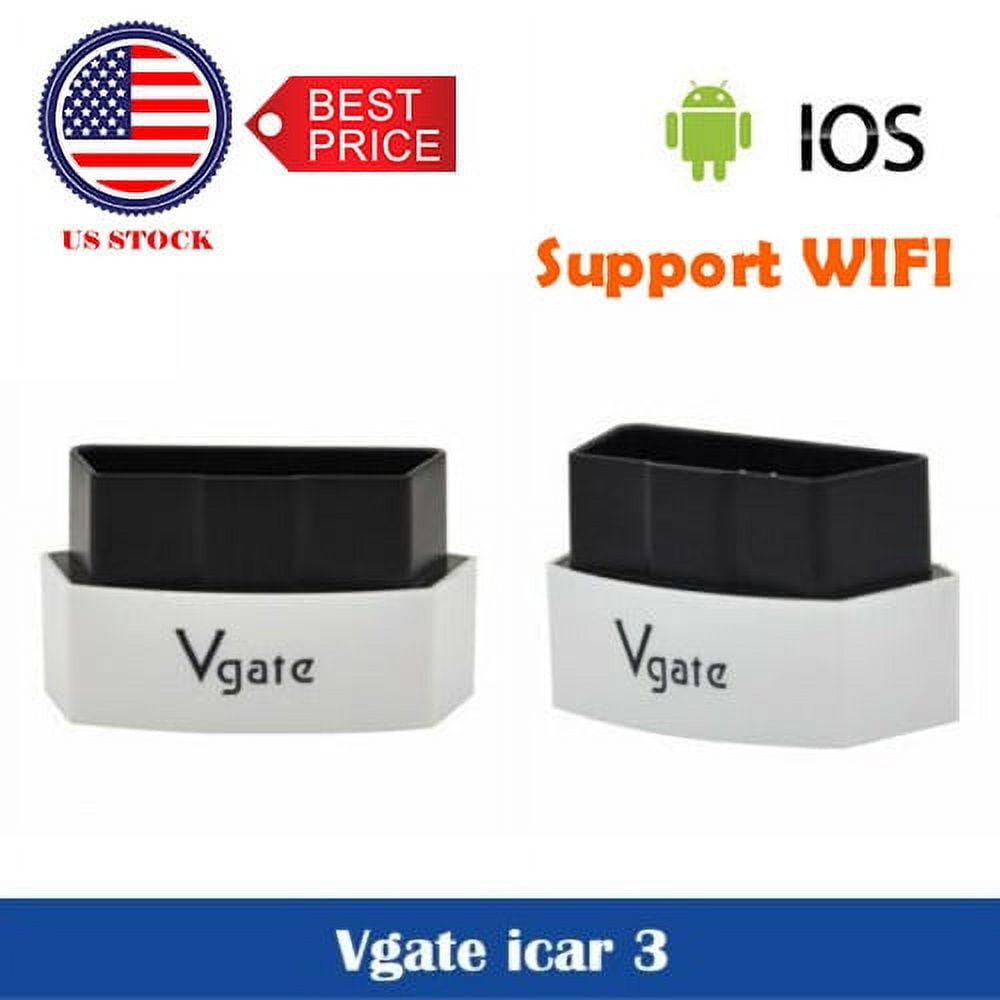 LKNOO Vgate iCar3 ELM327 WiFi OBD2 Diagnostic Scanner For Android/IOS ...