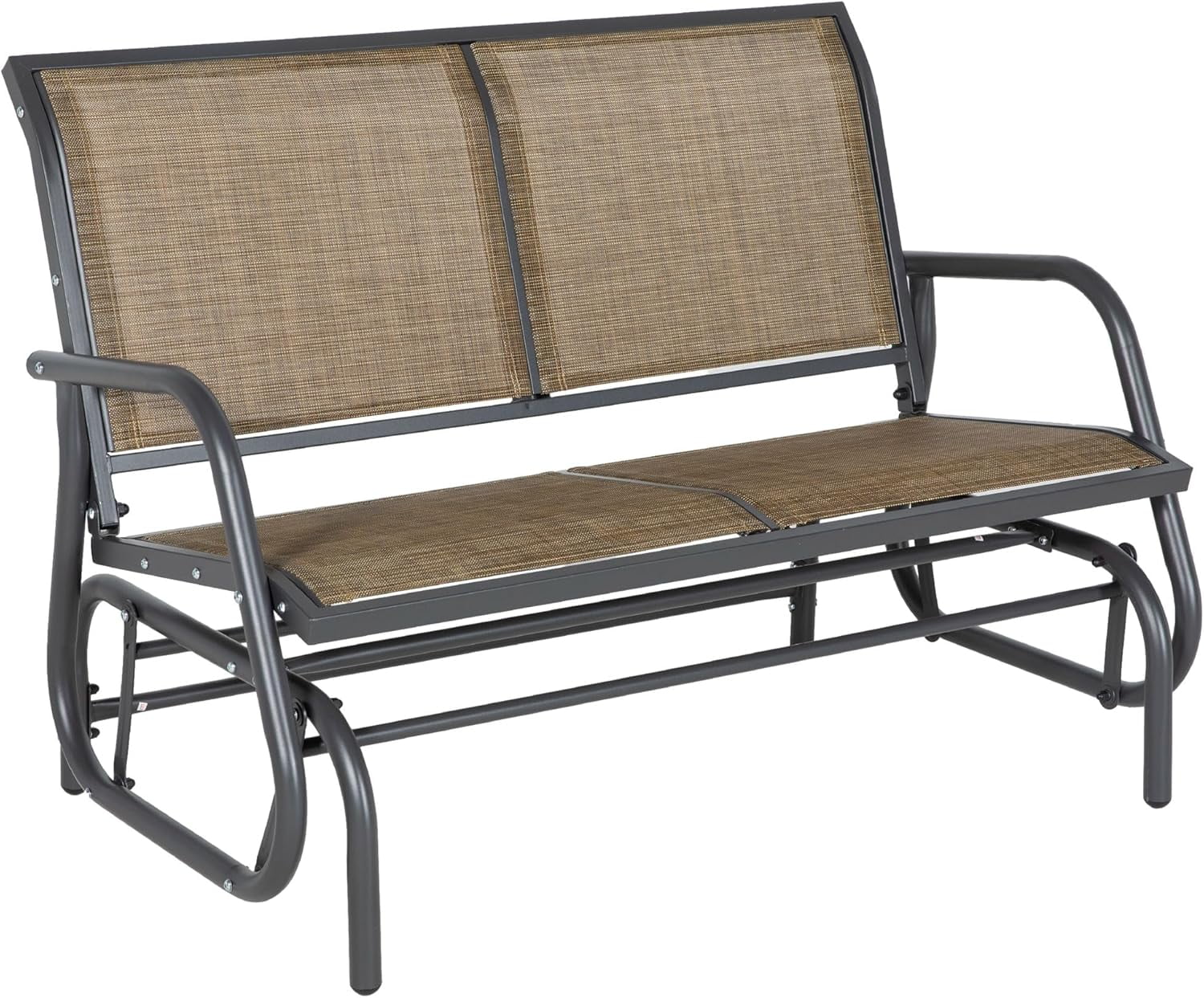 LKUPM 2-Person Outdoor Glider Bench, Patio Double Swing Rocking Chair ...