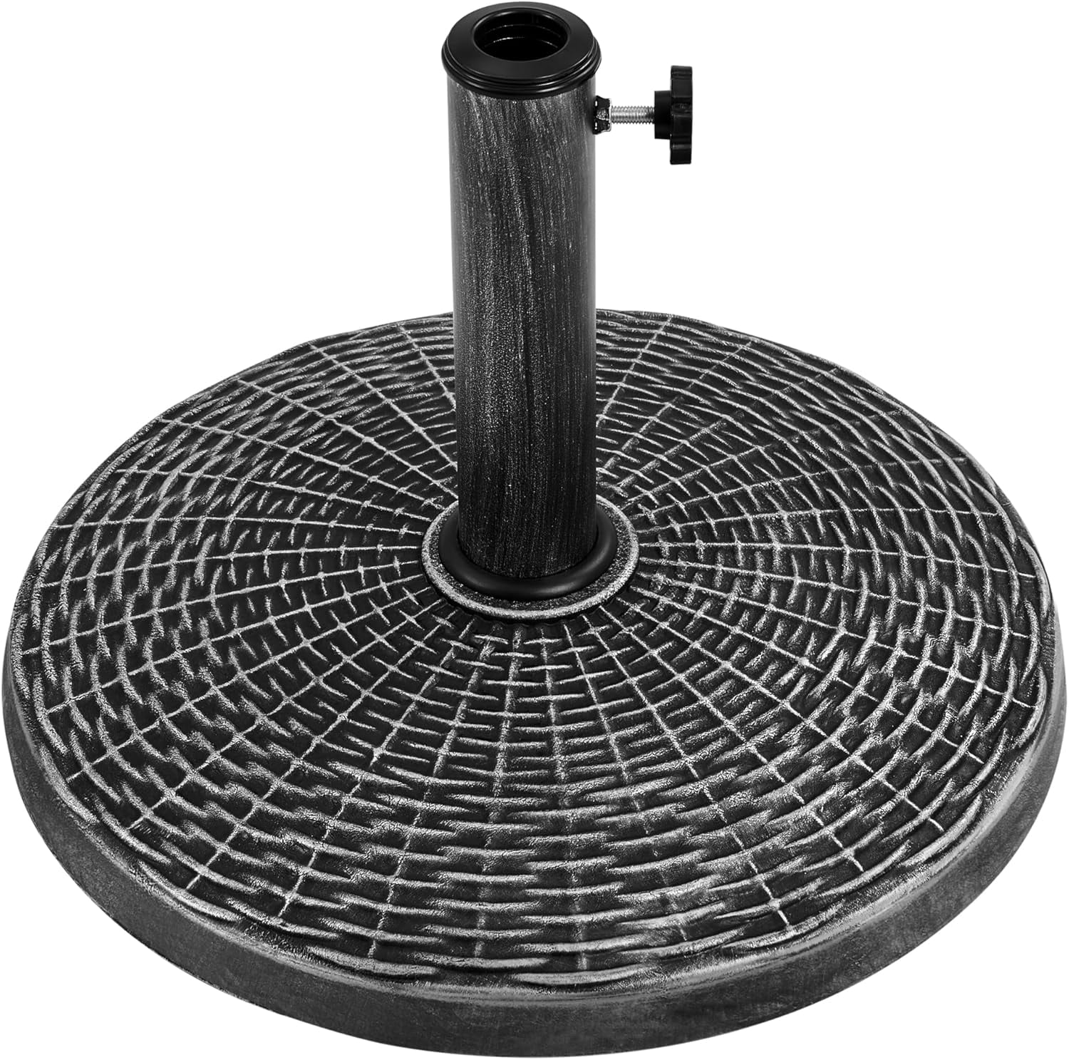 LKUPM 22 lbs Outdoor Umbrella Base, 18" Round Resin Patio Umbrella ...