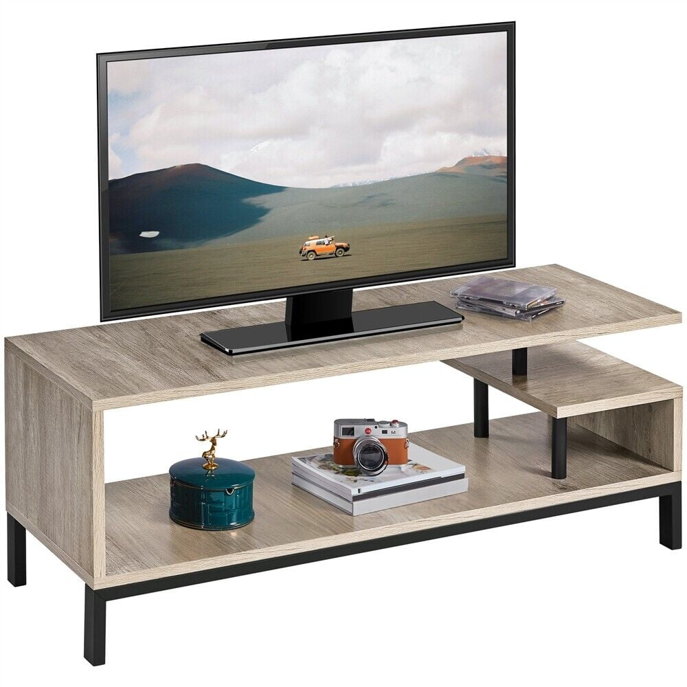 LKUPM Charming Small Media Console Table - Ideal Wood TV Stand for ...