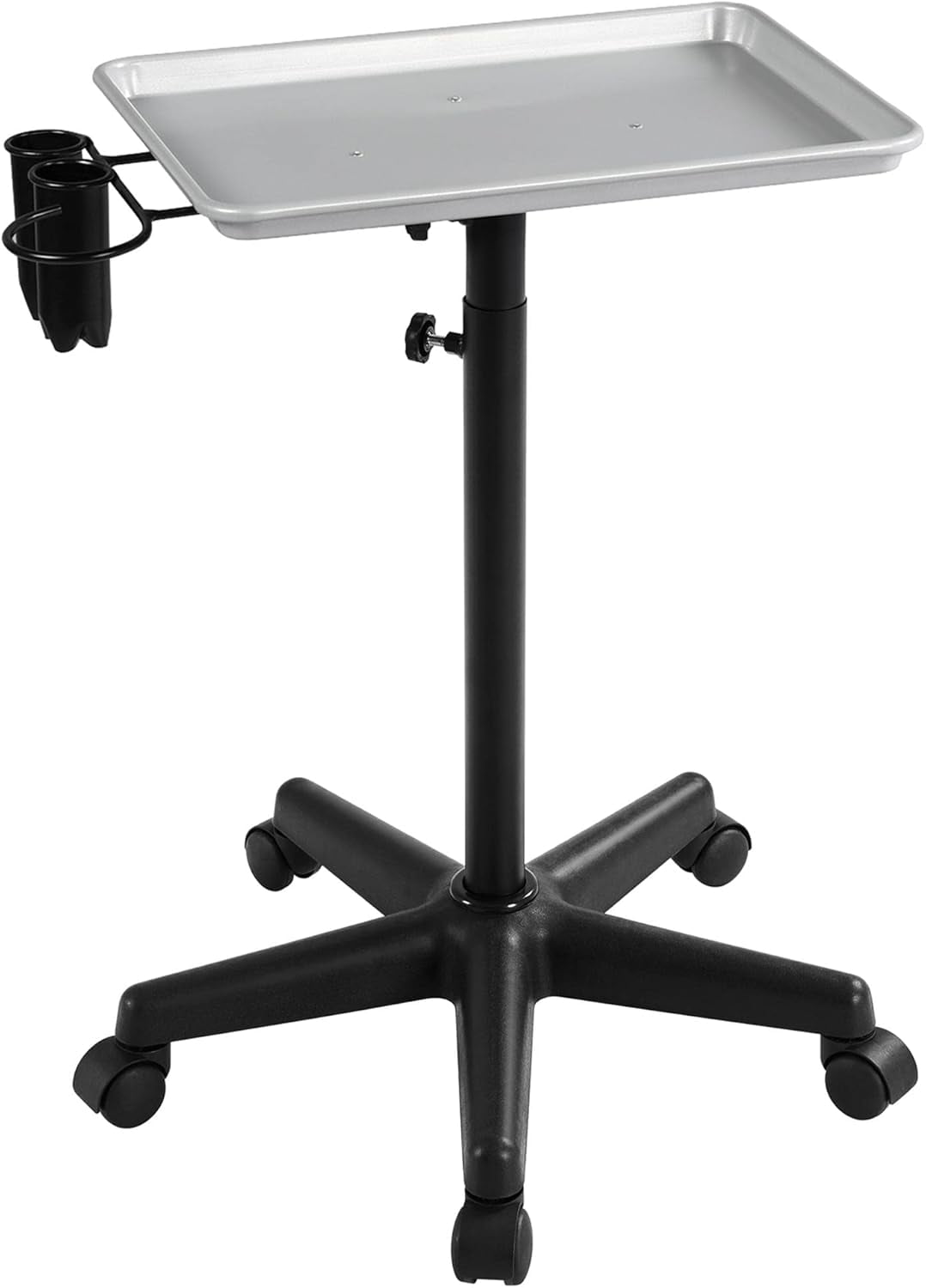 LKUPM Rolling Salon Tray - Aluminum Trolley Cart Equipment on Wheels ...