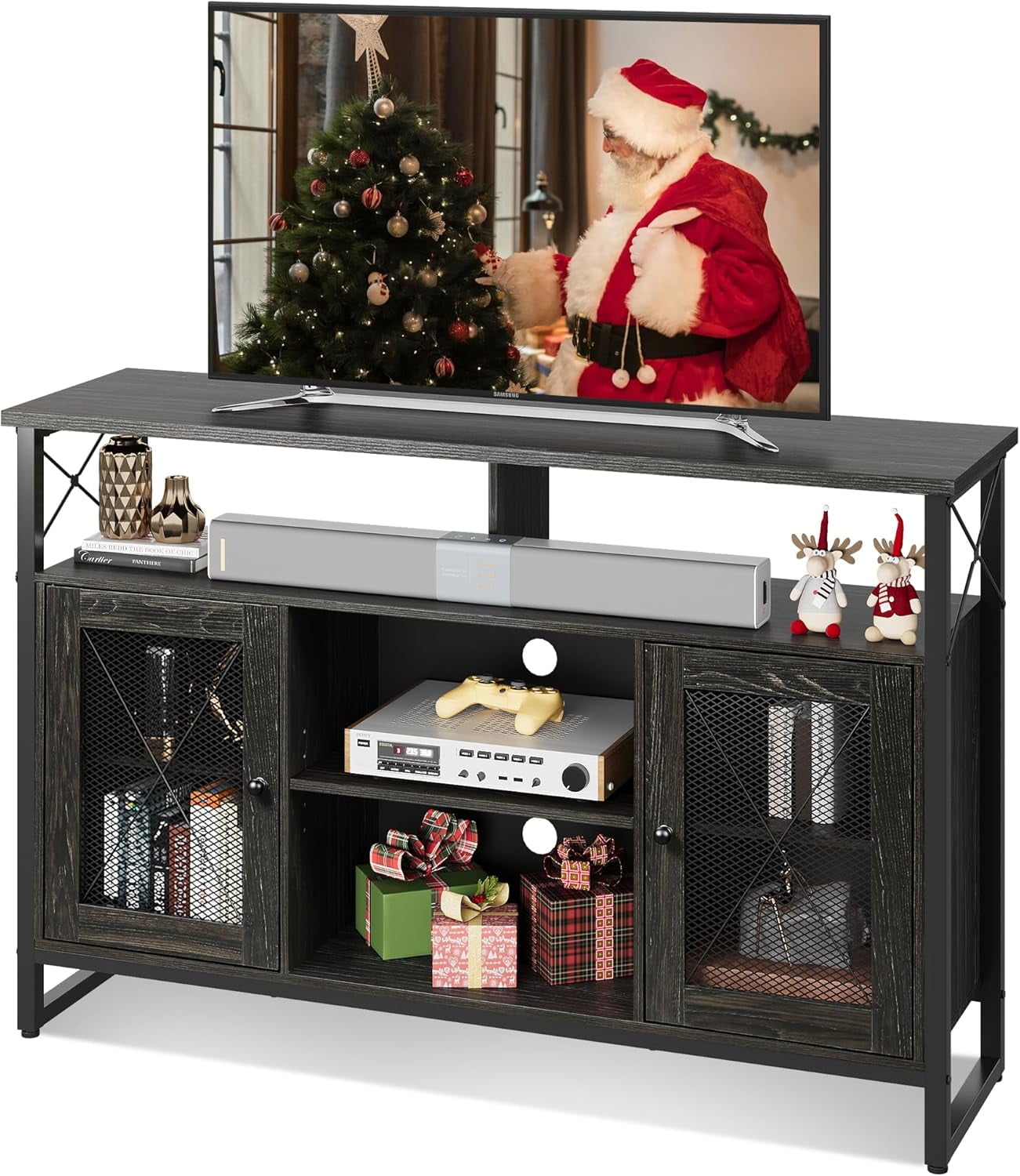 LKUPM TV Stand 55 inch TV,Tall Entertainment Center with Storage ...