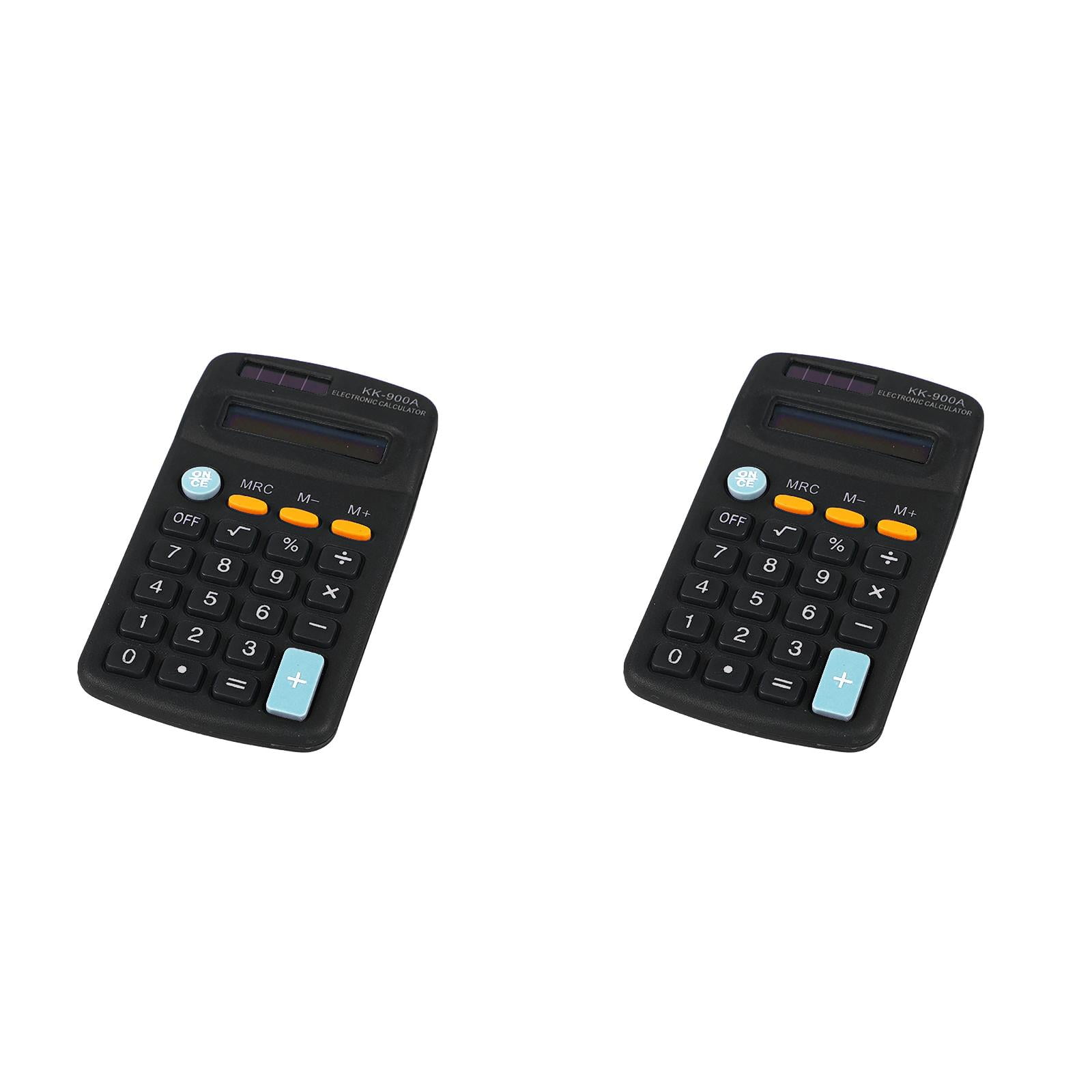 LKWLPD 2 Pcs Basic Office Calculators,Basic Small Battery Operated, Large Display Four Function ...