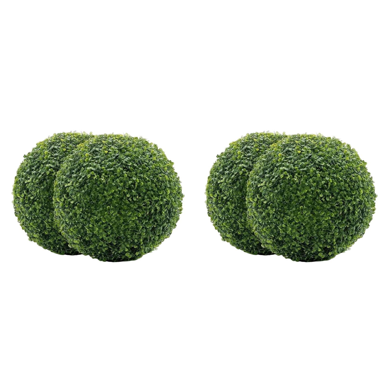 LKWLPD 2 Pcs Outdoor Fake Plants Artificial Boxwood Balls Topiary Ball ...