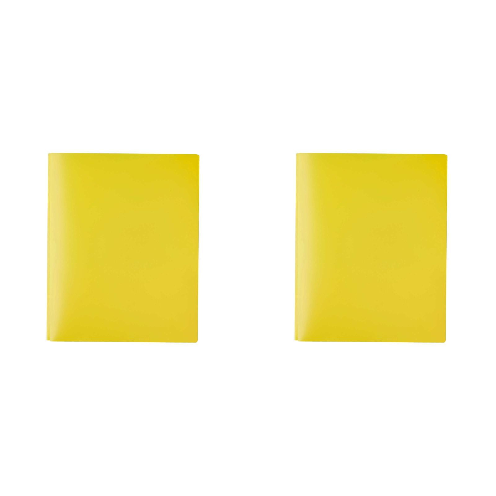 LKWLPD 2 Pcs Plastic Folders Basics Heavy Duty Plastic Folders with 2 ...