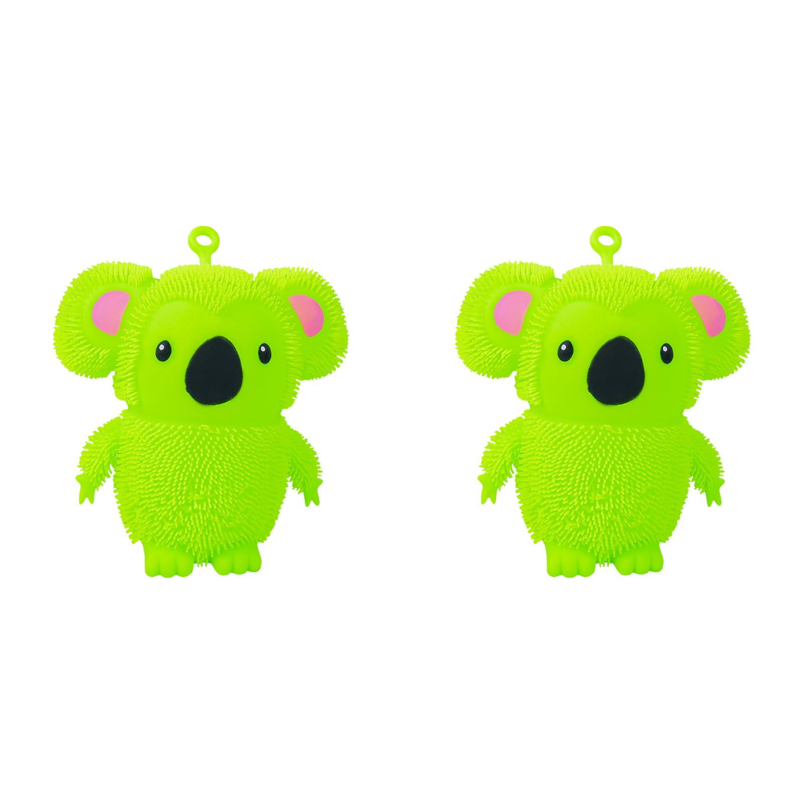 LKWLPD 2Pcs Koala Bear Pets Stretchy Squishy Fidget Toy Stress Relief Bedtime Buddies With Hair ...