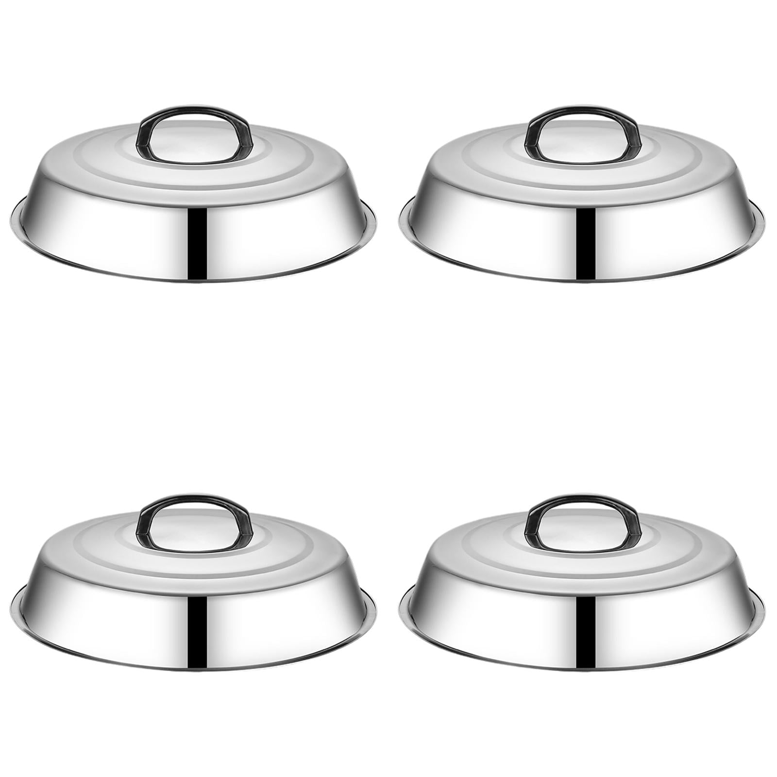 LKWLPD 4 Pack 12 Inch Round Stainless Steel Basting Cover Cheese ...
