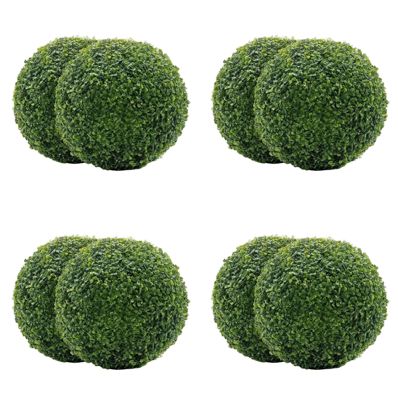 LKWLPD 4 Pcs Outdoor Fake Plants Artificial Boxwood Balls Topiary Ball ...