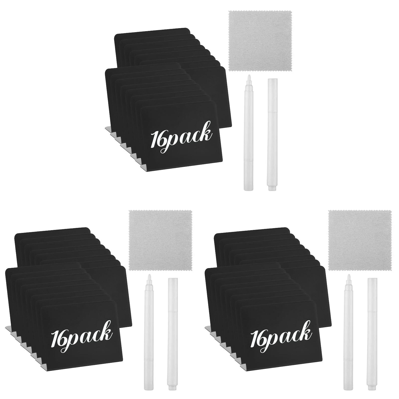 LKWLPD 48pcs Food Labels for Party Buffet 3''x4'' L Shaped Chalkboard ...